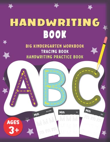 Handwriting Book - Big Kindergarten Workbook, Tracing Book ...