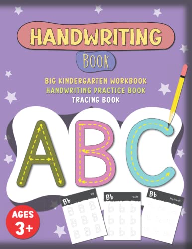 Handwriting Book - Big Kindergarten Workbook, Handwriting Practice Book ...