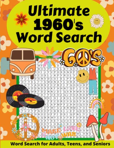 Ultimate 1960's Word Search: Word Search Puzzle Book About Everything ...
