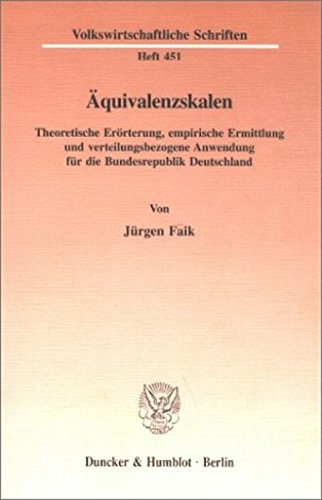 Aquivalenzskalen: Theoretische Erorterung, Empirische Ermittlung Und ...