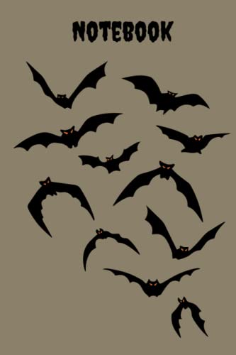 Notebook: Bats Notebook: 6x9" with 120 lined pages by Luci Night ...