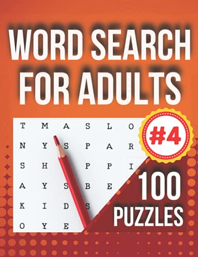 Word Search for Adults: 100 Word Search Puzzles for Adults | Large ...