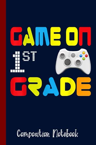 Game On 1st Grade Nice Back to School Gamer Quad Ruled Notebook: graph ...
