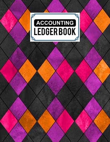 Accounting Ledger Book: Rhombus Cover | For Bookkeeping | 6 Column ...