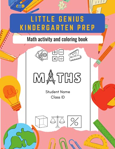 Little Genius Kindergarten Prep Math activity and coloring book ...