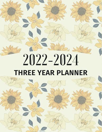 2022-2024 Three Year Planner: 36 Months Schedule Organizer Calendar | 3 ...
