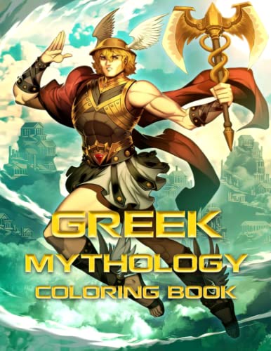 Greek Coloring Book: With Easy Simple Mythology Wonderful Colouring ...