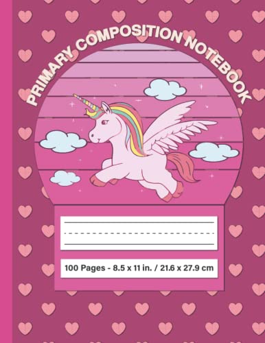 Unicorn Primary Composition Notebook: Primary Story Journal with ...