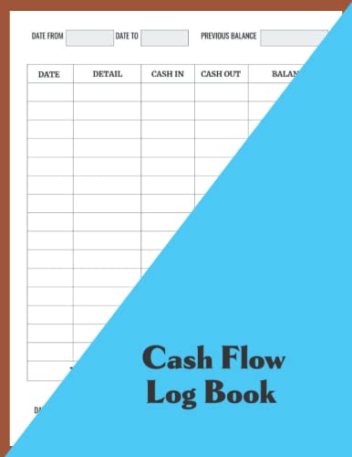 Cash Flow Log Book: Petty Cash Log Book - Self Employed Accounts Log ...