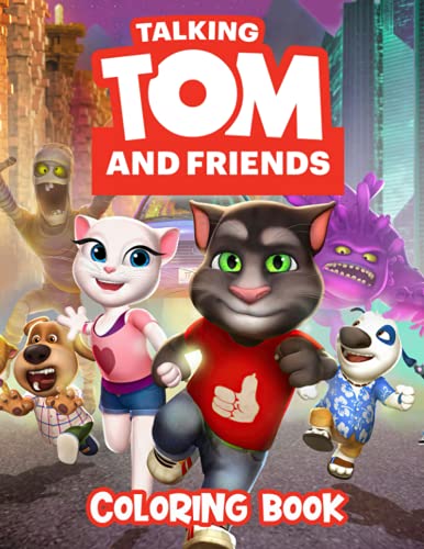 Talking Tom And Friends Coloring Book: A Great Item For Fans Of Talking ...