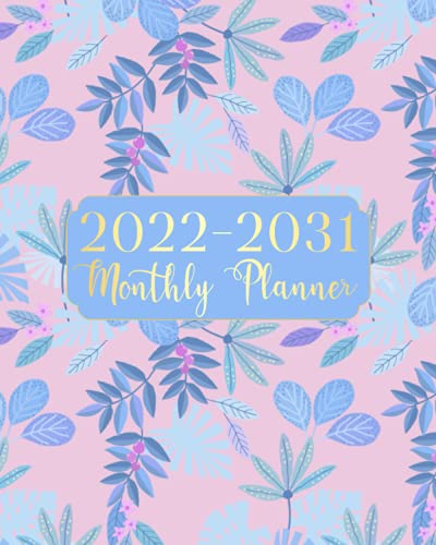 2022-2031 Monthly Planner: Ten Year Monthly Planner Agenda Schedule ...