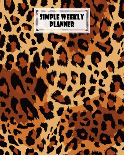 Simple Weekly Planner: Weekly Vibrant Calendar, Organizer, Scheduler ...