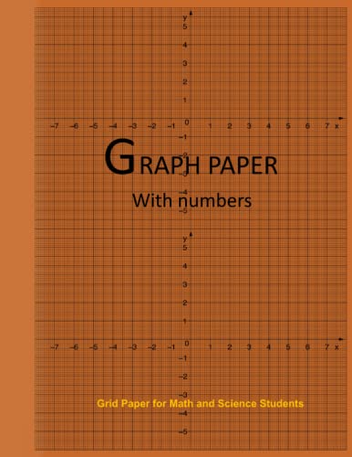 Graph Paper with numbers Grid Paper for Math and Science Students ...