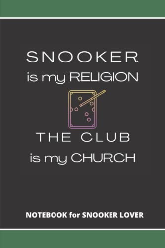 Snooker Notebook: Blank Lined Snooker Journal For All snooker lovers ...