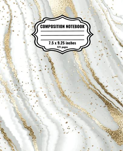 Marble Composition Notebook: Wide Ruled Paper Marble Notebook Journal ...