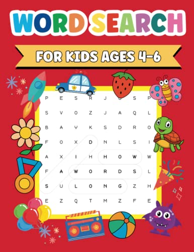 Word Search for Kids Age 4-6: Sight Words Adventure - 100 Fun Puzzles ...