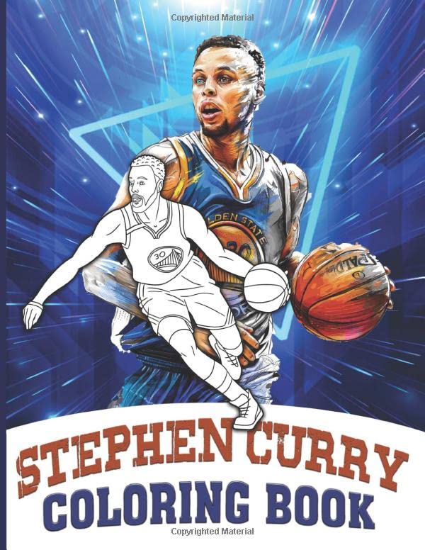 Stephen Curry Coloring Book: Stephen Curry Stunning Coloring Books For ...