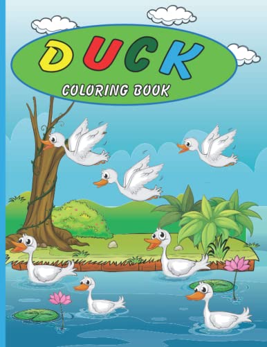 Duck Coloring Book: A Duck Coloring Book For Kids | Funny Duck Coloring ...