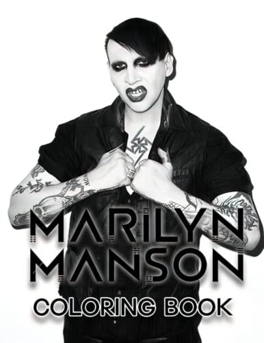 Marilyn Coloring Book: Extreme Simple Manson Books For Women And Men ...