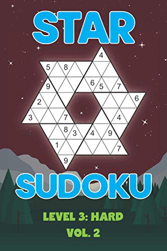 Star Sudoku Level 3: Hard Vol. 2: Play Star Sudoku Hoshi With Solutions ...