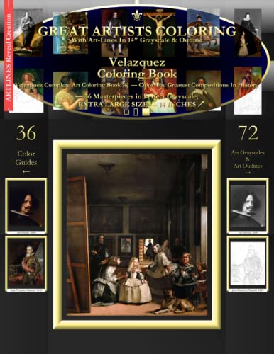 Velazquez Coloring Book: Velazquez Complete Art Coloring Book #1 ...