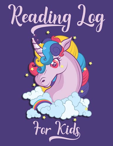 Reading Log For Kids: Cute Unicorn Reading Log book For Kids Ages 4-12 ...
