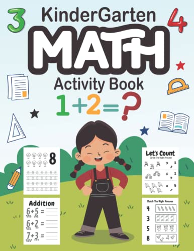 kindergarten Math Activity Book for Kids Ages 3-6: Enjoy Learning ...
