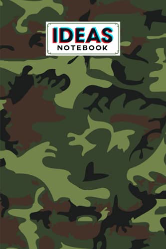 Ideas Notebook: Premium Camo Print Cover Ideas Notebook, Ideas Journal ...