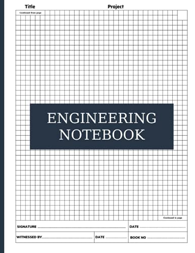 Engineering Notebook: Engineer Lab Quadrille Graph Paper | Math Space ...