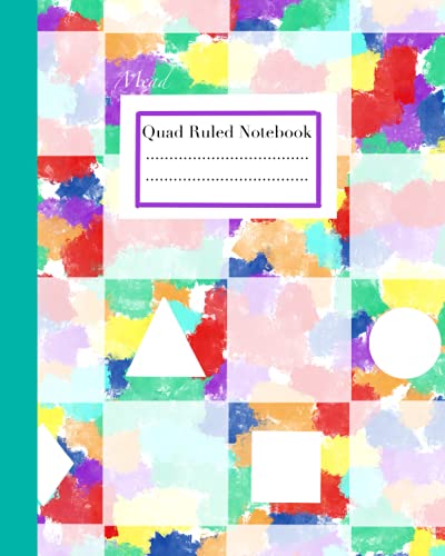 Mead Quad Ruled Notebook: Mead Graph Ruled Composition Notebook, Five ...