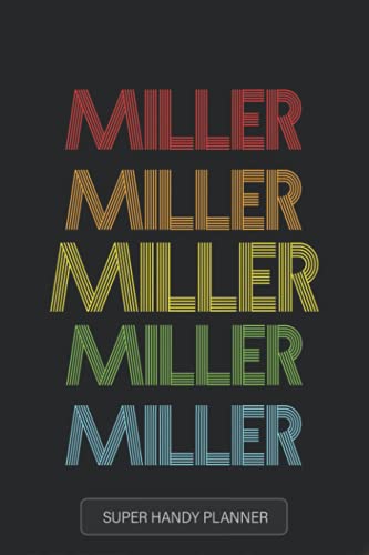 Miller: Miller Name Custom Gift Planner Calendar Notebook Journal by ...