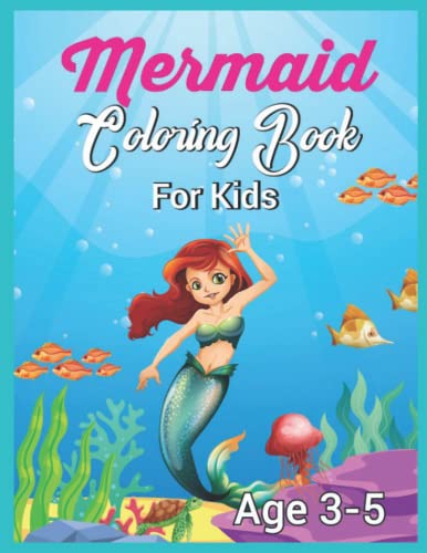 Mermaid Coloring book for kids: 30 Cute Mermaid Coloring Pages for Kids ...