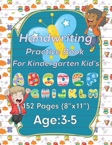 Handwriting Practice Paper for Kids Kindergarten: Kindergarten Writing ...