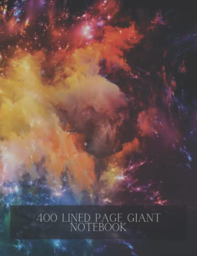 400 Lined Page Giant Notebook: Big Notebook 400 Lined Page / Notebook ...