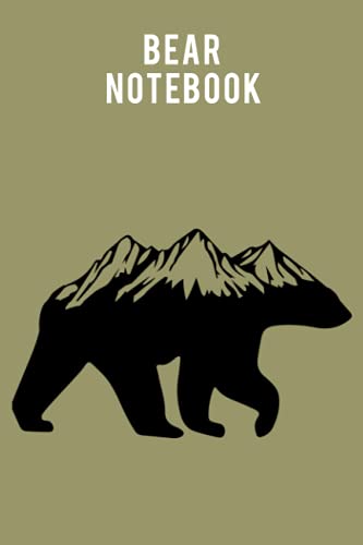 Bear Notebook: Wide Ruled Paper Notebook Journal For Bear lovers Cool ...