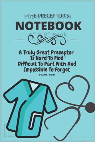 The Preceptor's Notebook: Thank You Preceptor Nursing Gifts Notebook ...