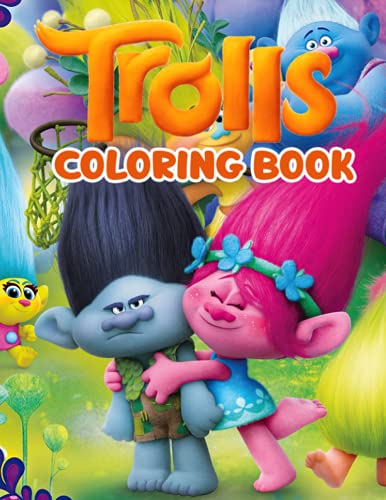 Troll Coloring Book: An Adorable Book For Kids Who Love Coloring And ...