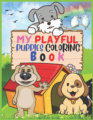 My Playful Puppies Coloring Book: A Great Gift For Dog Lovers. Gift For ...