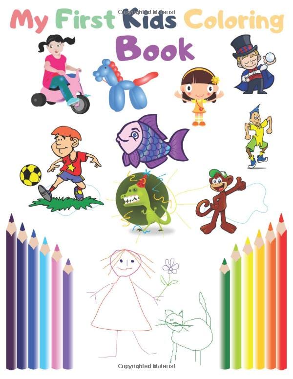 My First Kids Coloring Book: New 2020 Fun with 200 Animals, Toys ...