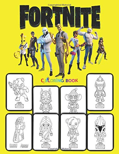 fortnite coloring book: + 75 coloring pages for kids +75 Amazing ...