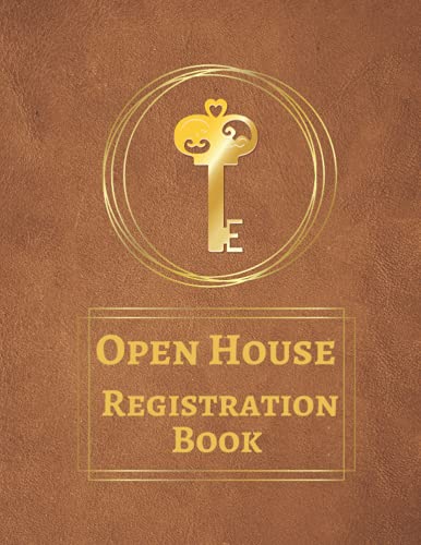 Open House Registration Book: Blank Visitor Registry for Real Estate ...