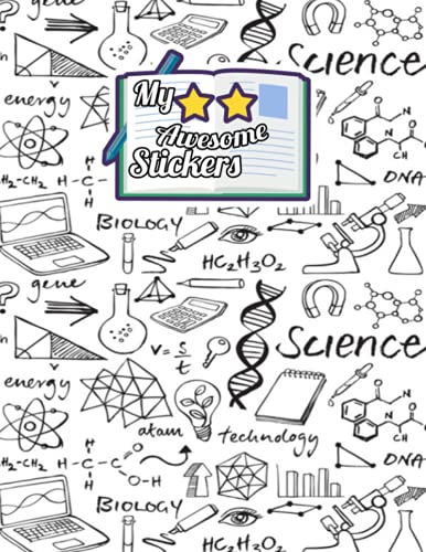 Sticker Album: Science Sticker Book for Collecting stickers, Blank ...