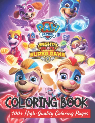 Páw Pátrol Coloring Book: 100+ High-Quality Coloring Pages Designed ...