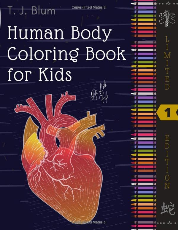 Human Body Coloring Book for Kids: Simple Human Anatomy Activity Book ...