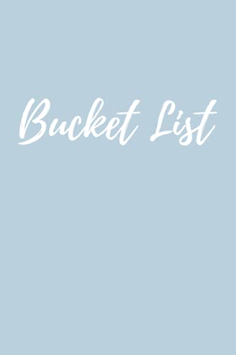 Bee Bucket List: Blue Bucket List Notebook l - Blank Lined | 6x9 inches ...