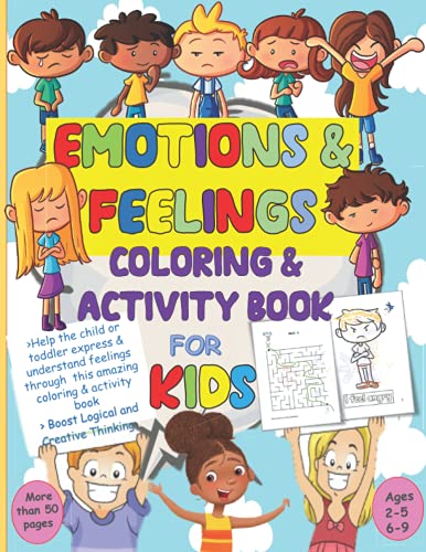 Emotions And Feelings Coloring And Activity Book For Kids: Emotions for ...