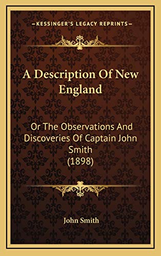 A Description Of New England: Or The Observations And Discoveries Of ...