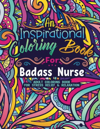 Nurse Coloring Book: Coloring Book for Adults | A Funny & Inspirational ...