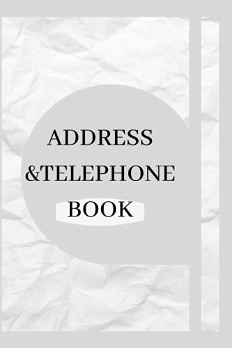 Address&Telephone Book: 6"x9" Small Address Book to Record Phone ...