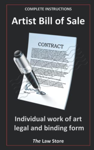 Artist Bill Of Sale: Individual Work Of Art Legal & Binding Form by The ...